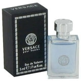 Versace Pour Homme Mini EDT Perfume, Travel Size .17 oz Fragrance Gift ...