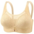 Ashirexll Push Up Bra, Plus Size Bras for Women, Solid Color Seamless ...