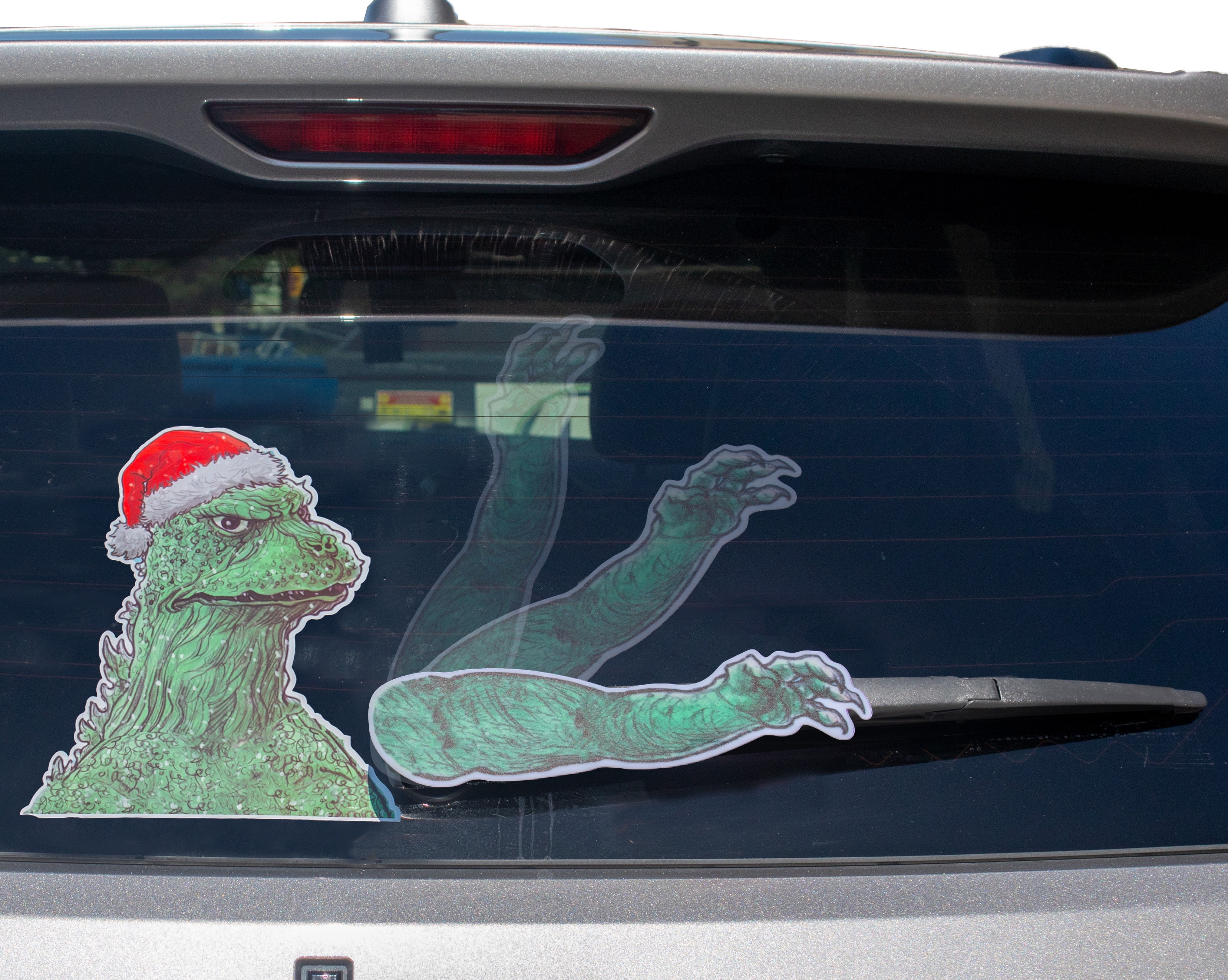 Rear Vehicle Car Window Animated Moving Wiper Blade Tag Decal Sticker ...