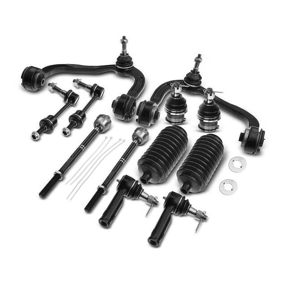 Front Control Arm Ball Joint Tie Rod and Sway Bar Link Kit 10 Piece ...