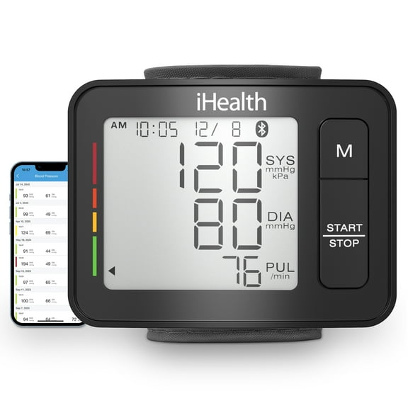 iHealth Track Plus Bluetooth Upper Arm Blood Pressure Monitor with Wide ...