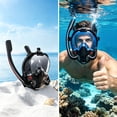 BESTSKY Full Face Snorkel Mask with Dual Tube for Adults and Youth,180 ...