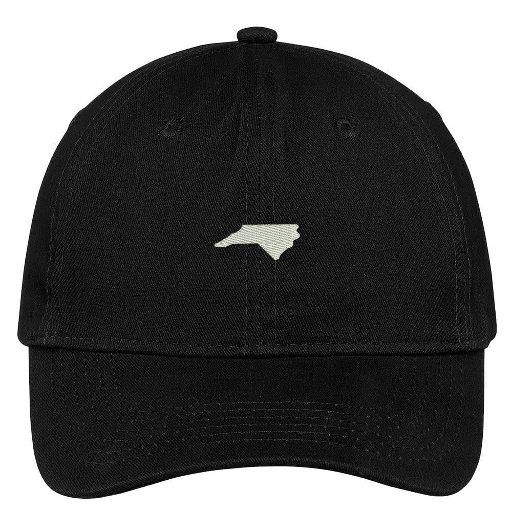 Trendy Apparel Shop North Carolina State Map Embroidered Low Profile ...