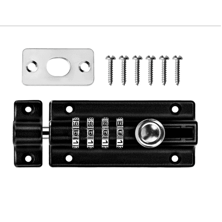 YDJKET Combination Lock Latch 4 Digit Combination Lock Mechanical Code ...