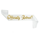 Retirement Sash & Tiara - Sash with Pin, Novelty Officially Retired #2 ...