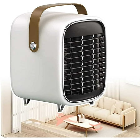 Portable Electric Space Heater, 600W PTC Fast Heating Small Space ...