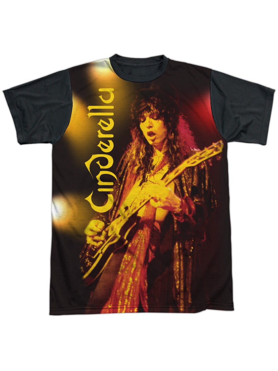 Cinderella Rock Band Live Show Tom Keifer Shredding Adult Black Back T ...