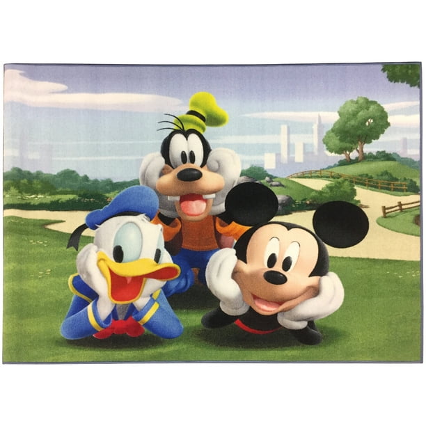 Disney Mickey Mouse Clubhouse Multicolor, Kids Room Area Rug 4x5 ft ...