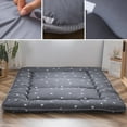 Grey Triangle Japanese Floor Futon Mattress, Tatami Floor Mat Queen ...