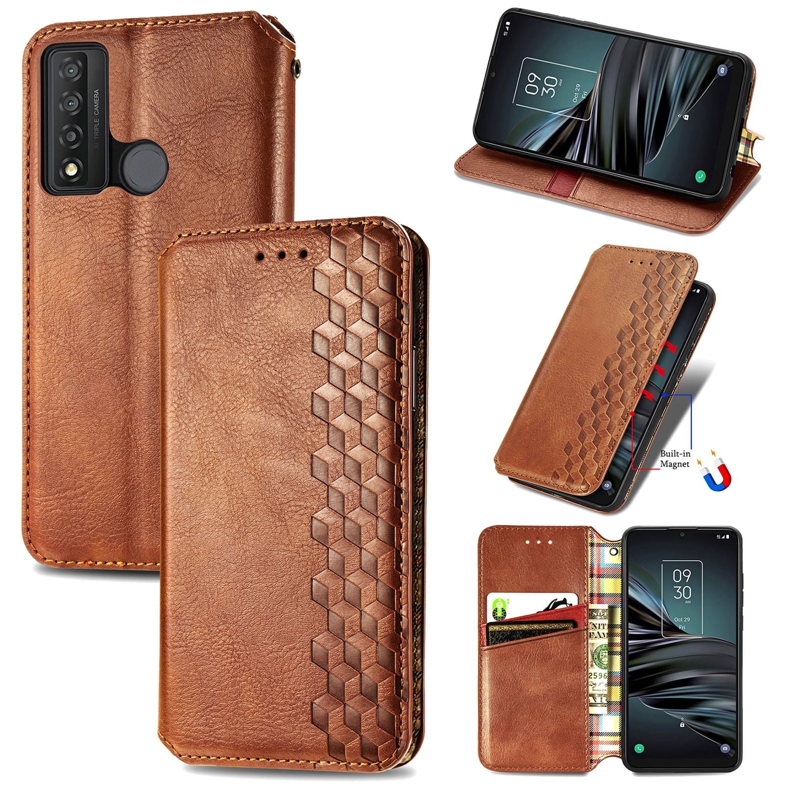 Case For Tcl 20 Xe Cover Magnetic Protective Wallet Flip Case