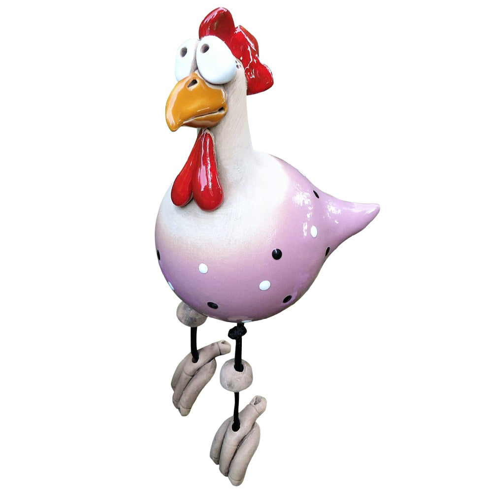 Funny Chicken Yard Art Resin Rooster Outdoor Statues Decorative Garden ...