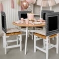 Black Chair Back Covers Set of 1 Boho Diamond Pattern Border Rustic ...