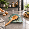 Reactive Gray 1 Ceramic Spoon Rest For Kitchen Counter Stove Top ...