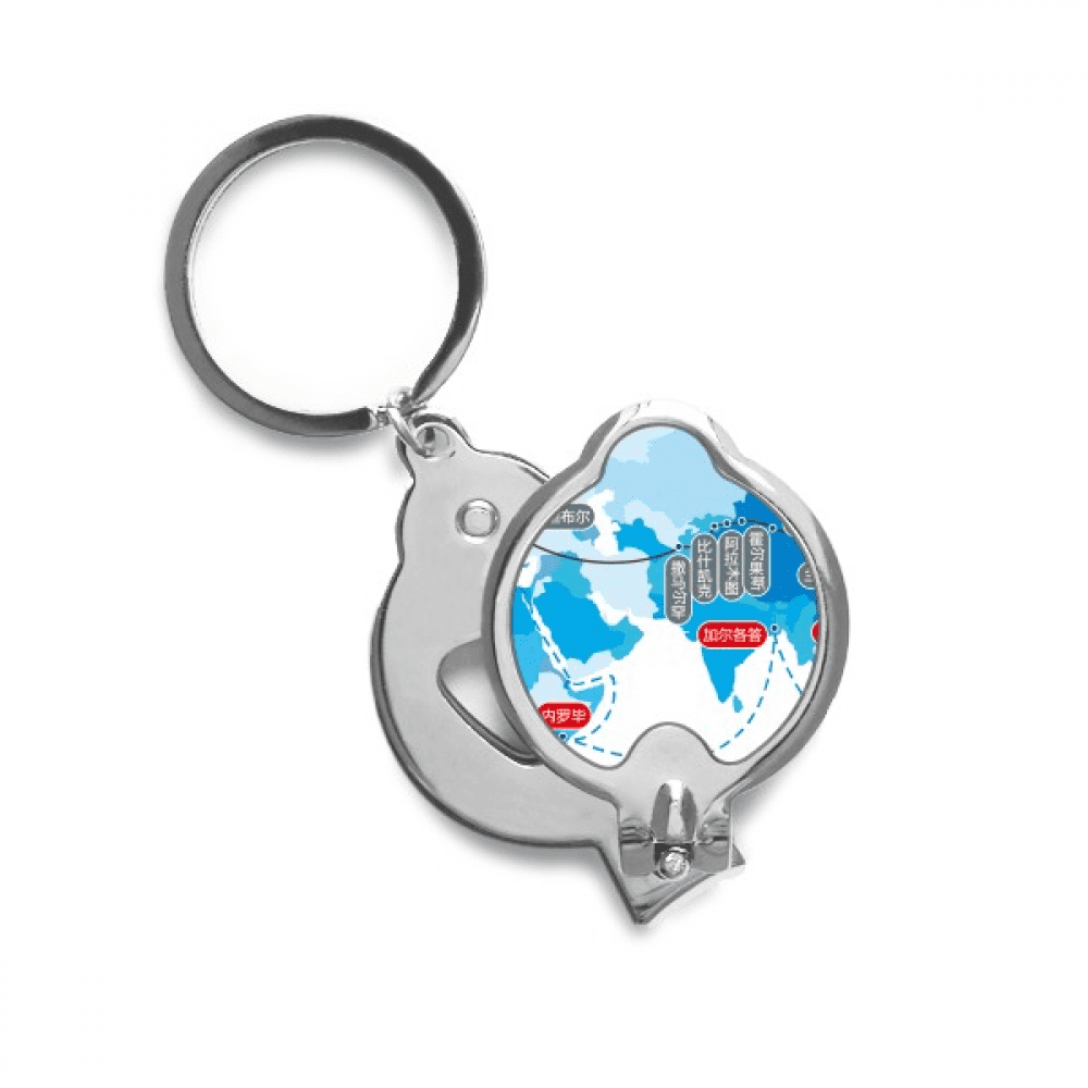 Diagrama vectorial viaje Silk Road Map Cortador de uñas trimmer ...