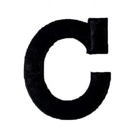 Alphabet Letter - L - Color Black - 2" Block Style - Iron On ...