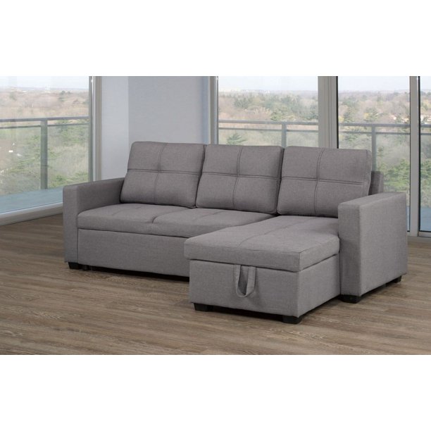COSMIC HOMES, SECTIONAL SOFA BED - GREY - Walmart.ca