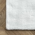 nuLOOM Faux Rabbit Soft Solid Shag Area Rug, 6', White - Walmart.com