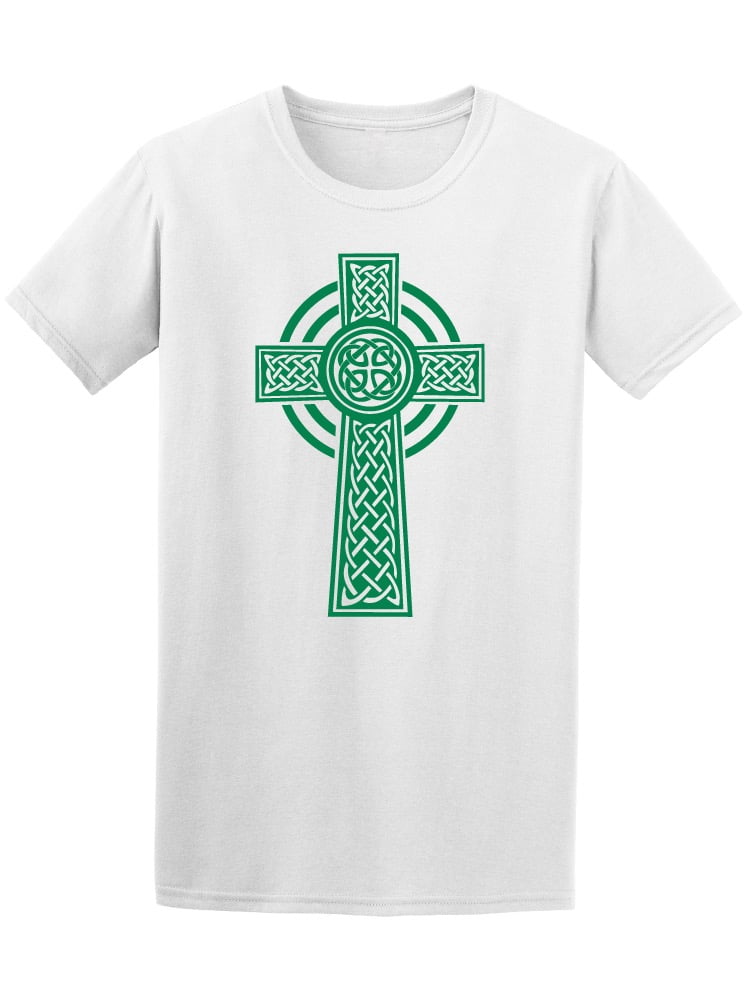Green Celtic Cross Men's Tee - Image by Shutterstock - Walmart.com