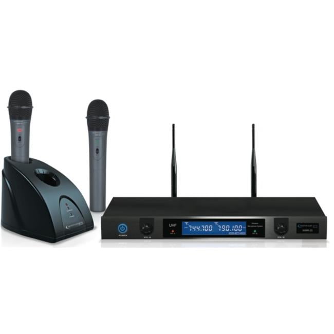 Technical Pro Professional UHF Dual Rechargeable Wireless Microphone ...