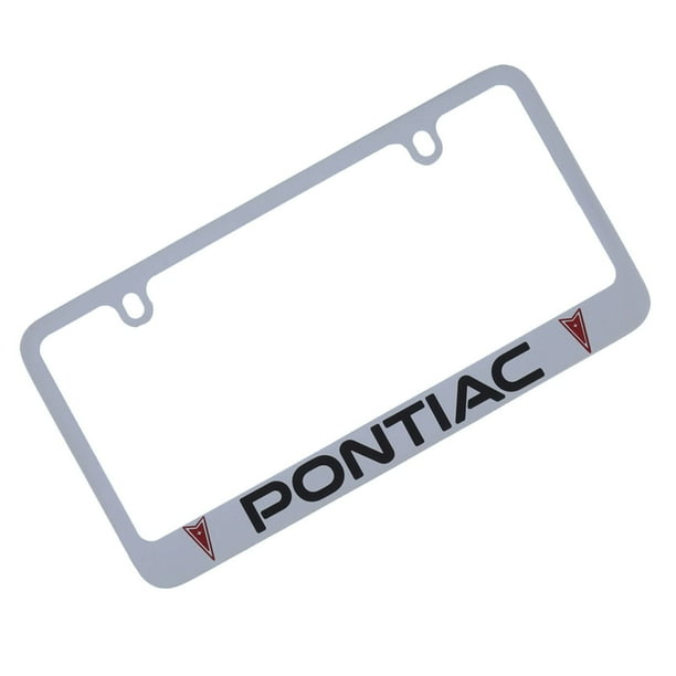 Pontiac Logo License Plate Frame (Chrome) - Walmart.com