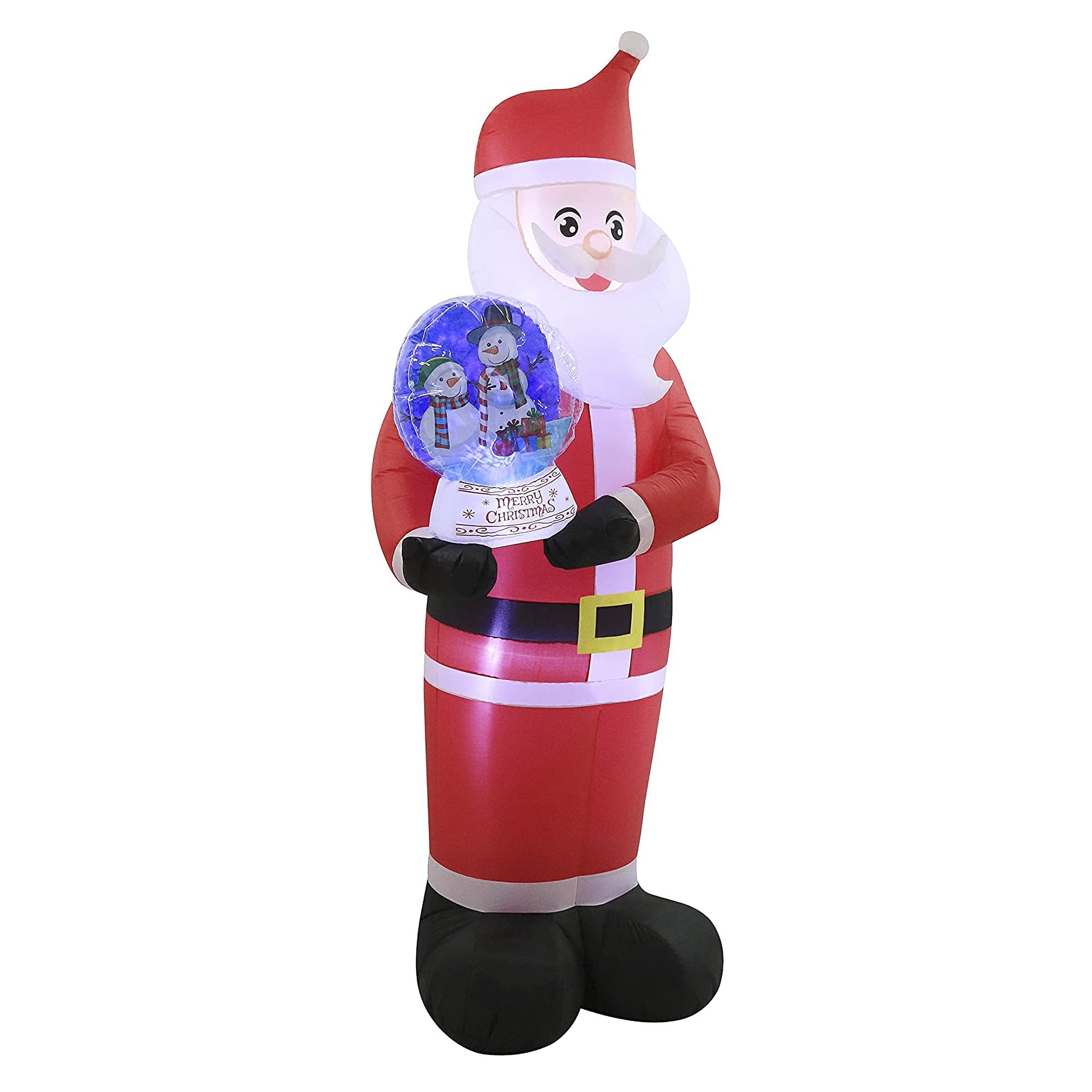 Click here for Occasions 8 Inflatable Santa Holding Snow Globe Ch... prices