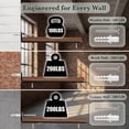4 Pack Floating Shelf Brackets, 8 Inch Black Heavy Duty Metal L ...