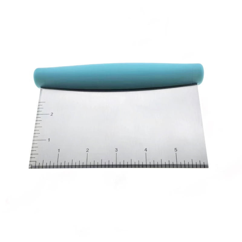 Aiivioll Multi-Purpose Dough Cutter Bench Scraper 6-Inch Pastry Scraper ...