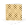 3drose, Print of Yellow and Rust Quatrefoil, 6 Greeting Cards with ...