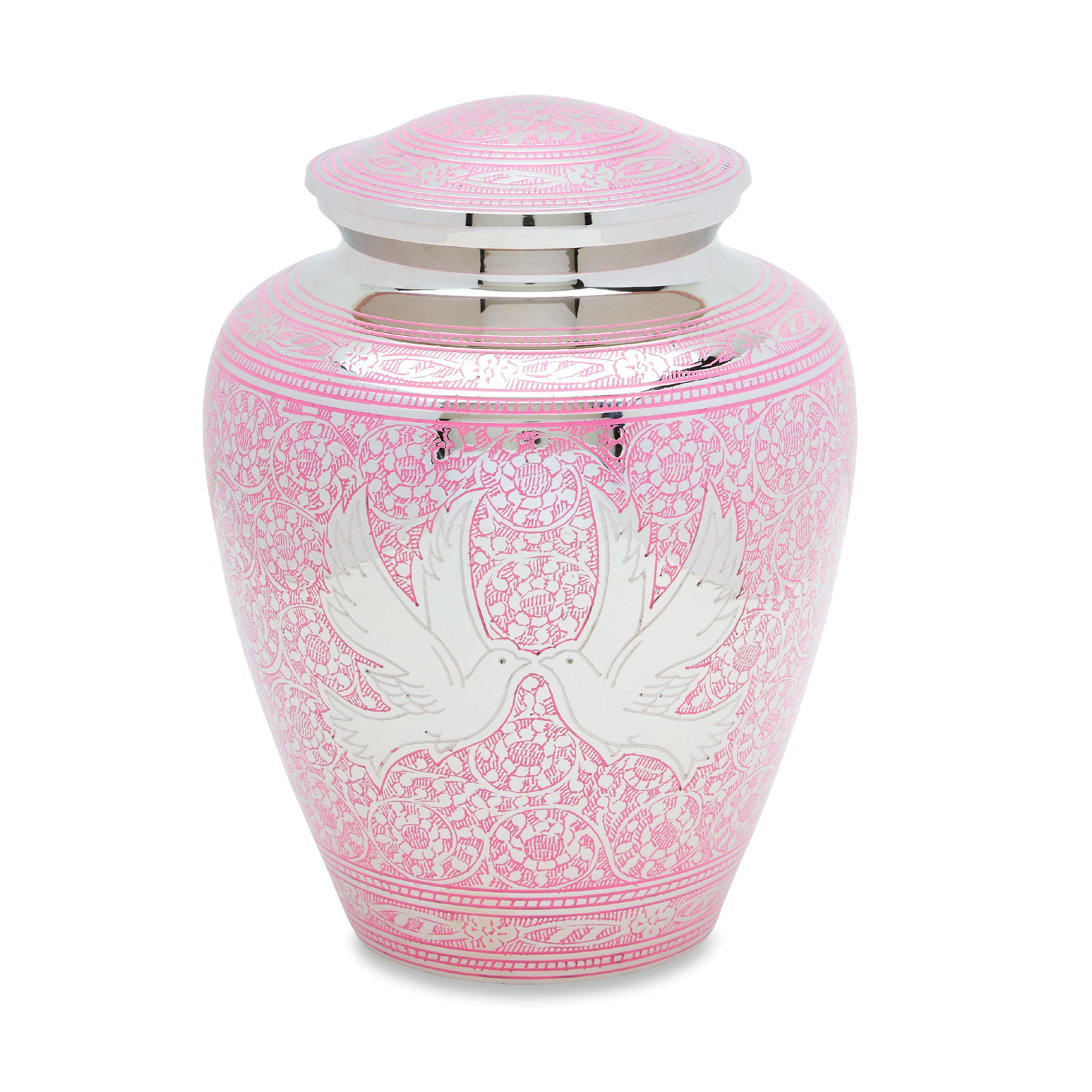 Urnsdirect2u Pink Loving Doves Adult Urn, 220 cubic inches - Walmart.com