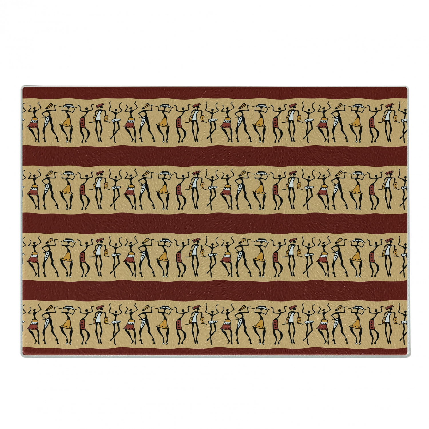 African Cutting Board, Native Indigenous People Different Poses Culture ...