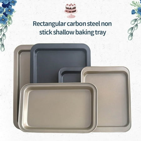 Rectangle Baking Pan Cookie Biscuit Pastry Stainless Steel Baking ...