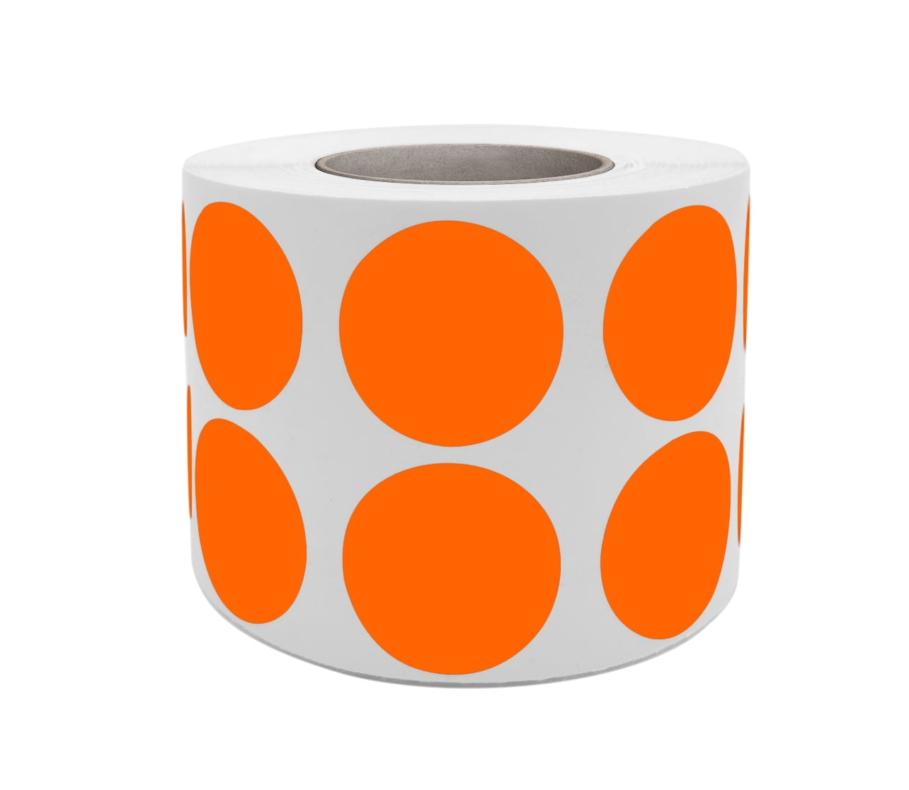 Round Sticker dot in Orange 19mm Sticker Label Circles on a roll 3/4 ...