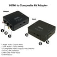 onn. HDMI to Composite AV Adapter, 2.6' Mini-USB Cable, 4.1" USB Wall ...