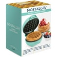 Nostalgia MyMini Personal electric waffle maker compact size 5 inch non ...