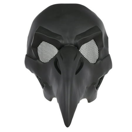 Punk Mask Reaper Masks Gothic PVC Nevermore Skin Plague Doctor Retro ...
