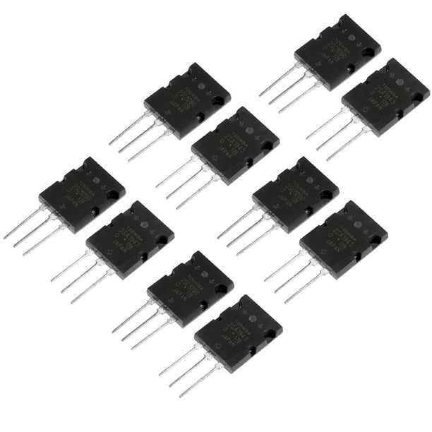 Audio Transistor, 5 Pair Audio Transistor, 2SA1943 and 2SC5200 High ...