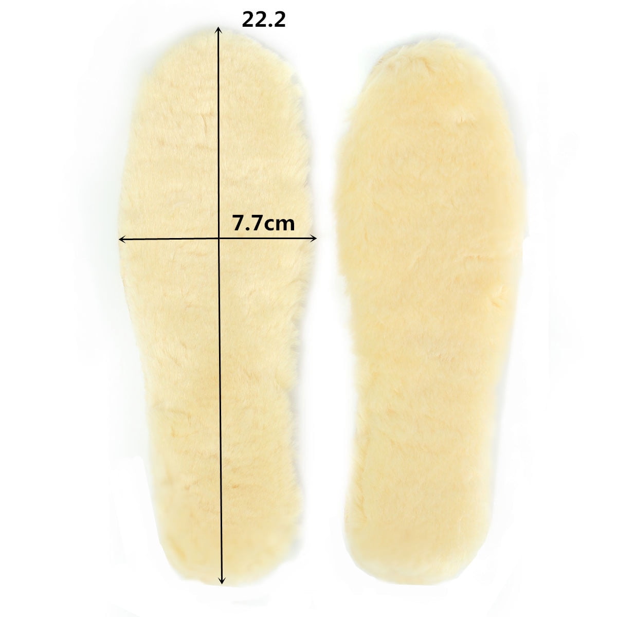 1 Pair Artificial Sheepskin Fur Pads Insoles For Boots Fur Insoles ...