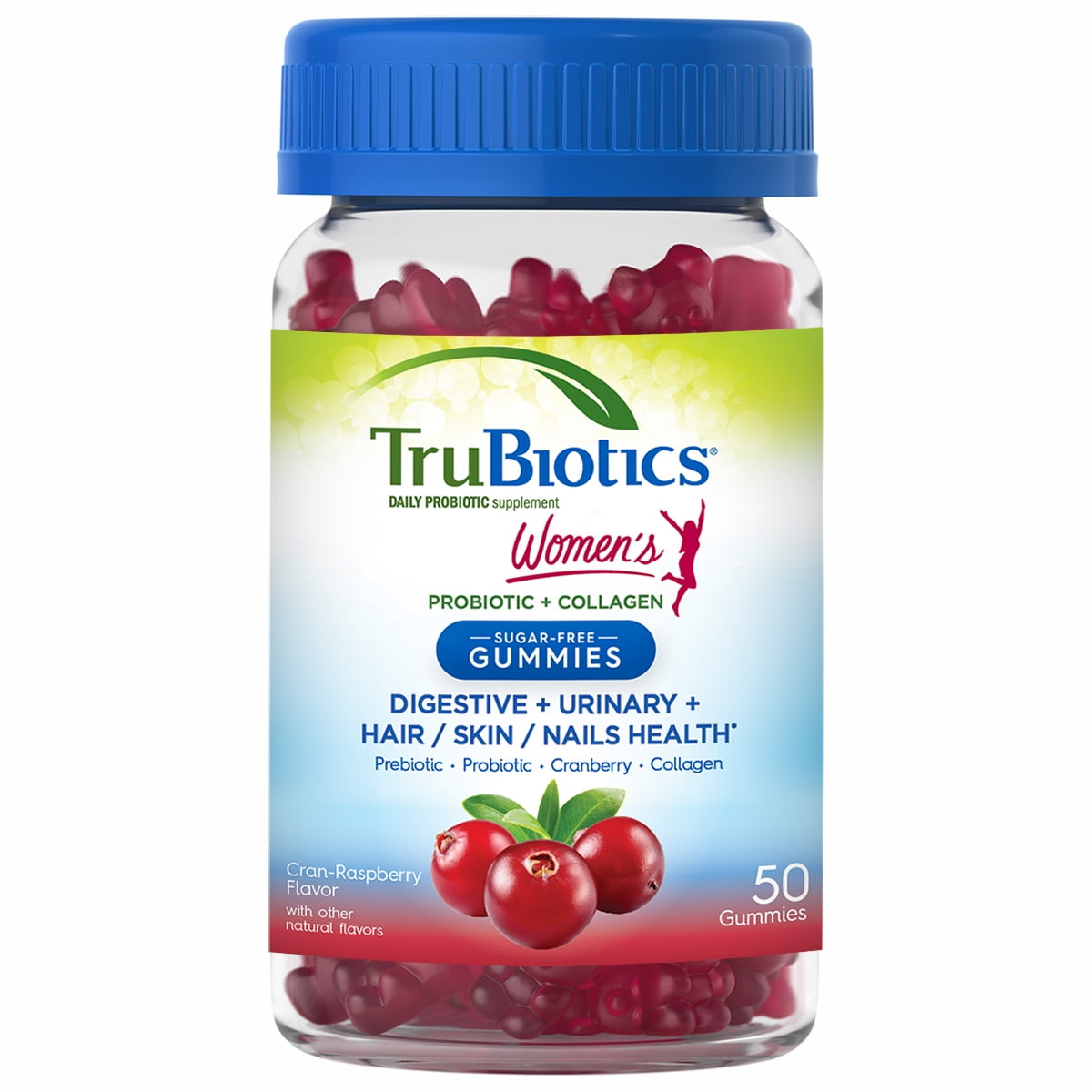 Trubiotics Womens Sugar Free Probiotic Gummies with Collagen, 50 ct ...