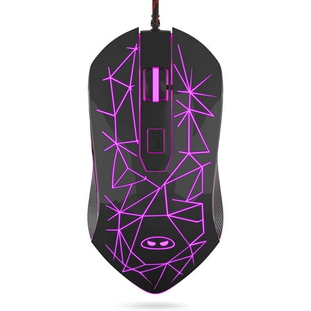 G6 Gaming Mouse, 7 Colors Breathing L D Backlit USB Wired Mouse ...