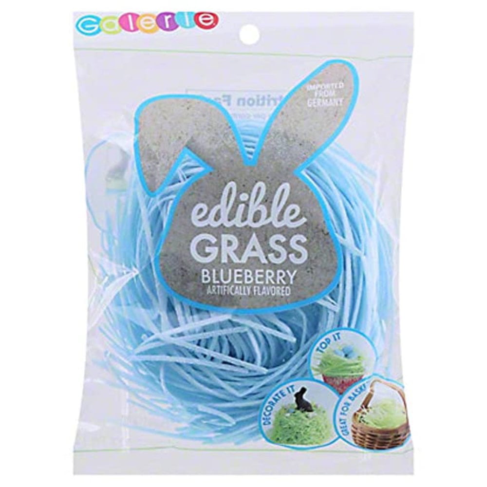 Grandys Candys Edible Easter Basket Grass- Green Apple, Blueberry and ...