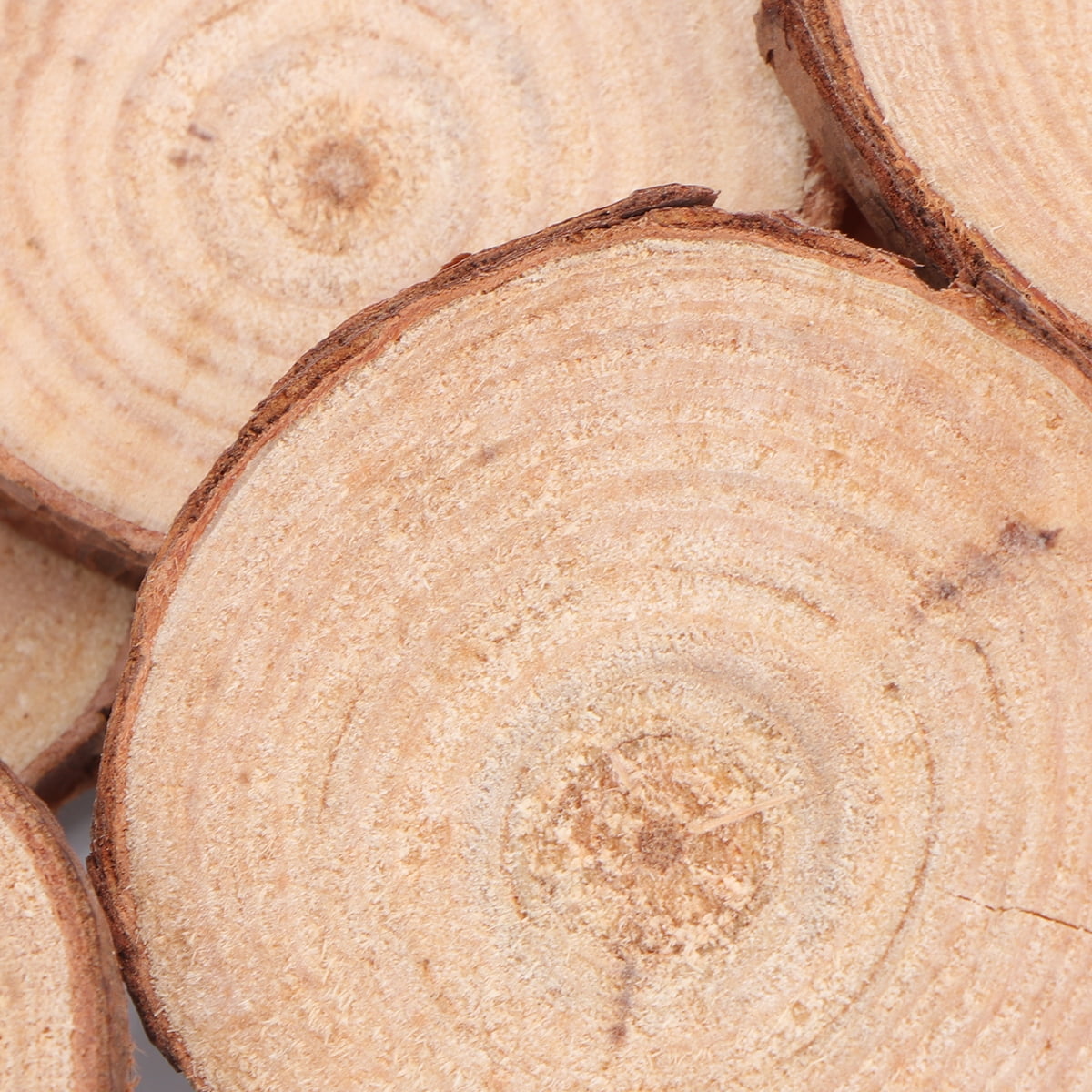 Buy Wood Slices Crafts Natural Circles Slabs Rustic Small Bark Slab ...