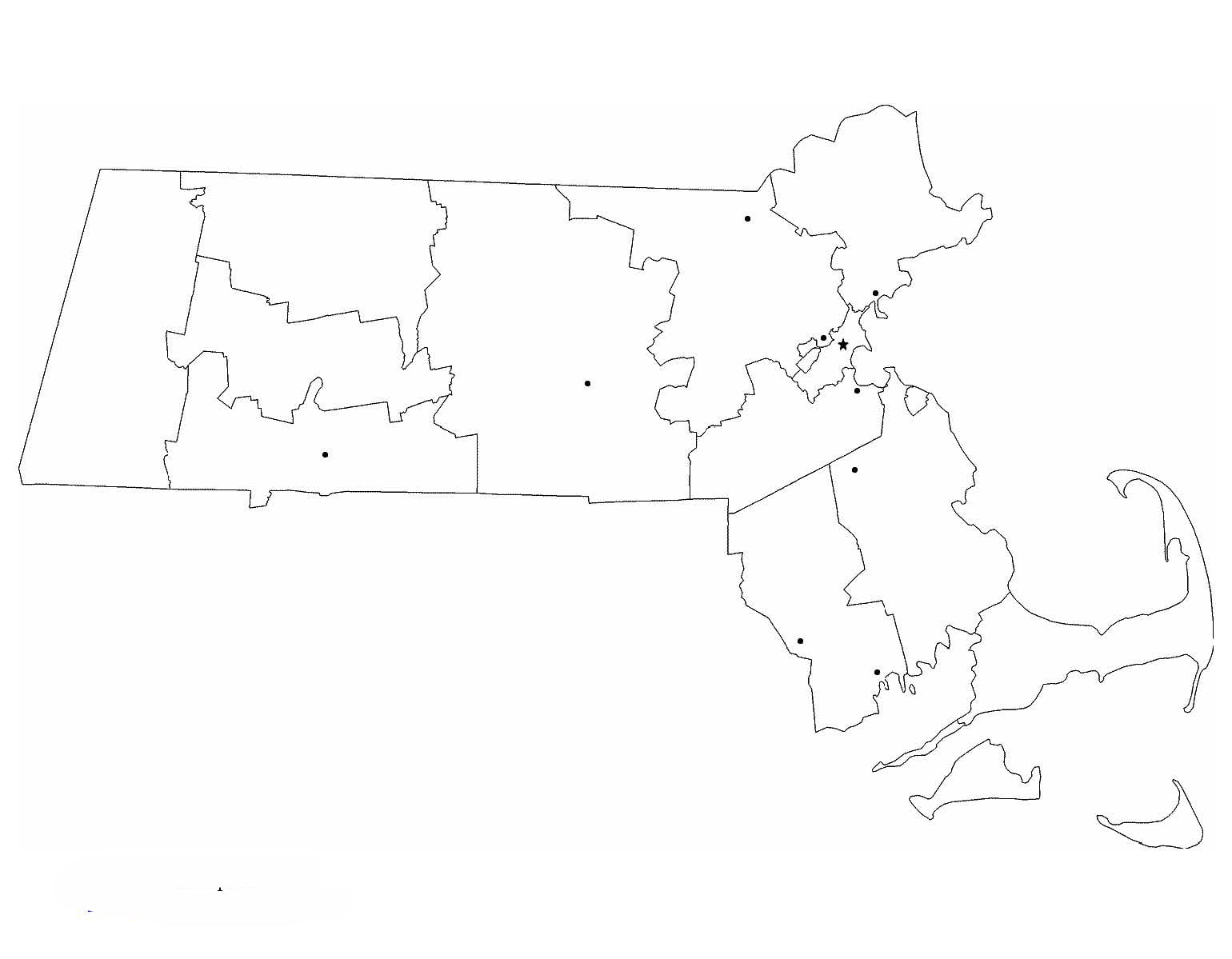 Editable Map Of Massachusetts