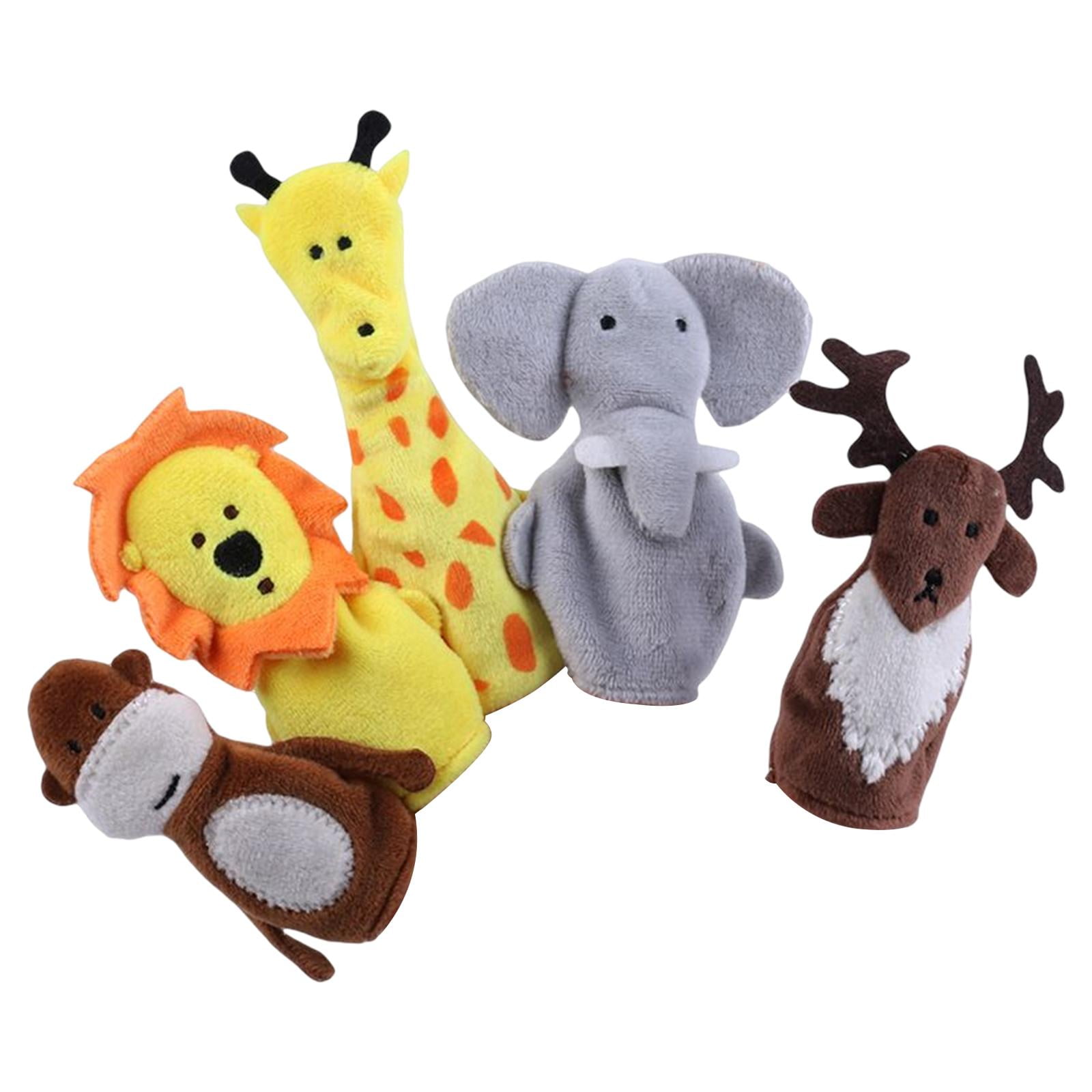 HILABEE 5 Pieces Story Telling Time Finger Puppets Preschool Family ...