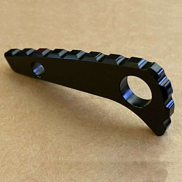Black lightweight Anodized Titanium Back Spacer For Spyderco ...