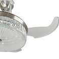 Modern 42 inch Crystal Ceiling Fan with Light Remote Control 4 Blades ...