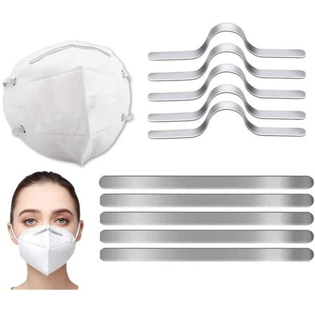 100 PCS Metal Nose Strip for Masks, Nose Bridge for Masks, Aluminum ...