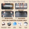 Lebata Office Chair Mat For Carpet Floor 48" X 65" Slip Resistant Heavy ...