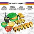 Taco Tuesday TTTK4 Taco Kit, Includes Tortilla Warmer, 3 Salsa Bowls, 4 ...