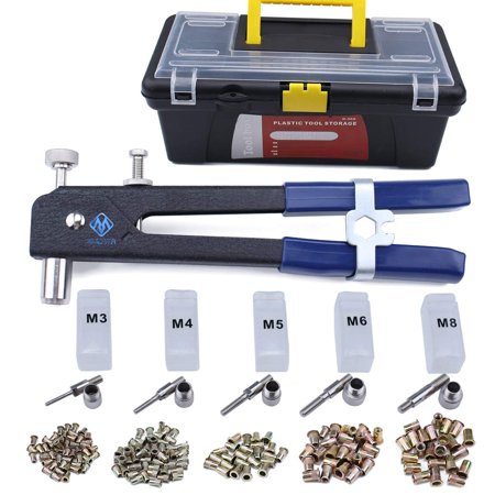 Heavy Duty Blind Rivet Nut Kit Set, Thread Hand Riveter, Rivet Nut Tool ...