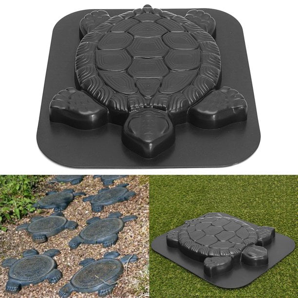 WUZSTAR Creative Turtle-Shaped Design Stepping Stone Mould Paving Mold ...